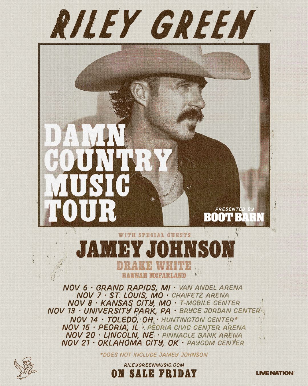COUNTRY SENSATION RILEY GREEN EXTENDS DAMN COUNTRY MUSIC TOUR - Big ...
