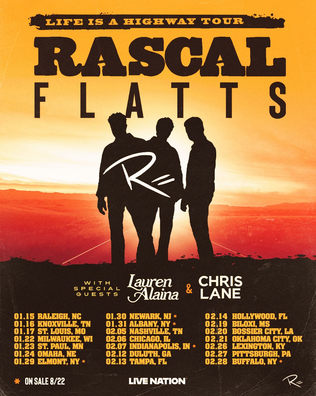 RASCAL FLATTS REFUEL FOR ANOTHER RUN WITH 2026 LIFE IS A HIGHWAY TOUR - Big Machine Label Group